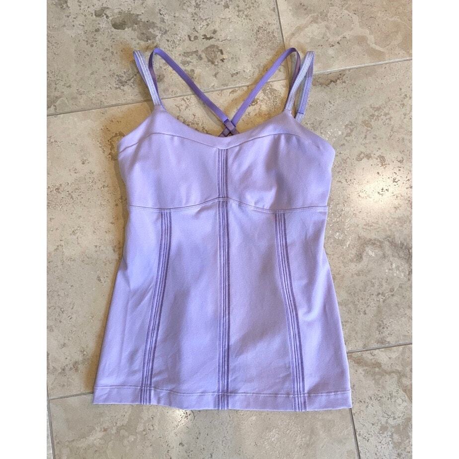 Lululemon Centered Pose lavender purple strappy tank,… - Gem