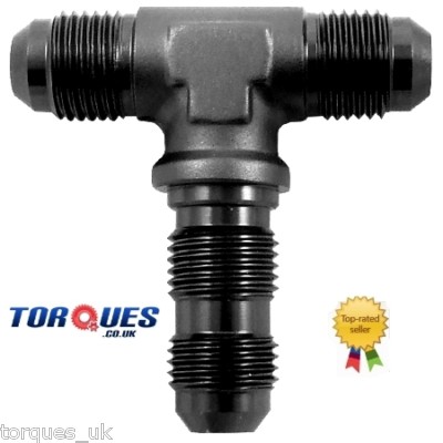 AN -4 (AN4 AN 4) Bulkhead Tee Fitting in Black | eBay