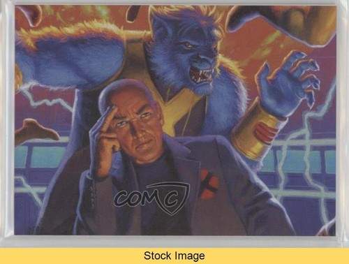 2018 Fleer Ultra Marvel X-Men 3 Connected Images Beast Professor X READ ...