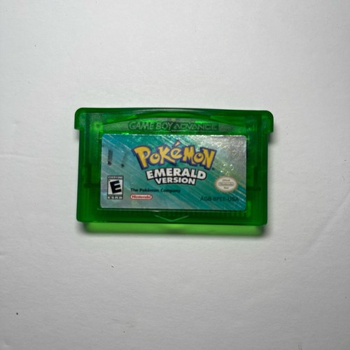 Authentic Pokémon Emerald Game Boy Advance Game/Cartridge, Dry Battery ...