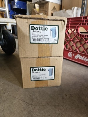 (10) DOTTIE LB100CG L.H. Dottie 1'' Conduit Body w/ Cover & Gasket Lot ...