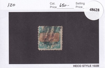 U.S.: Sc. #120, 24c Declaration of Independence, Cat. $650 (48628) | eBay
