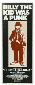 DIRTY LITTLE BILLY MOVIE POSTER 27x41 V.F. 1972 MICHAEL POLLARD as ...