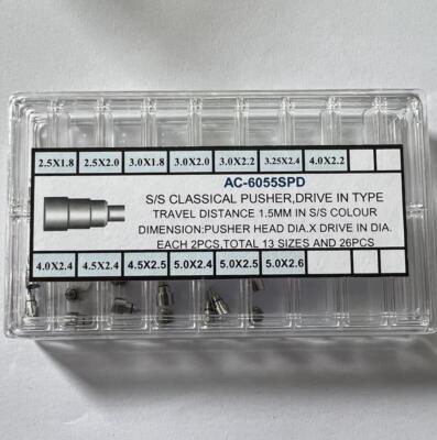 Classical Stainless Steel Chronograph Button Watch Pusher Screw In Type ...