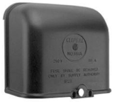 Clipsal FUSED MAINS CONNECTION BOX CLI651ABK 80A Single Phase, Black ...