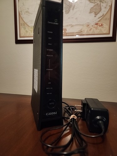 Centurylink Zyxel C3000z AC2200 VDSL2 Bonded Gateway Wireless WIFI ...