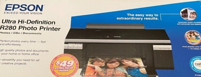 Epson Ultra Hi-Definition R280 Photo Printer Color New Open Box NOB ...