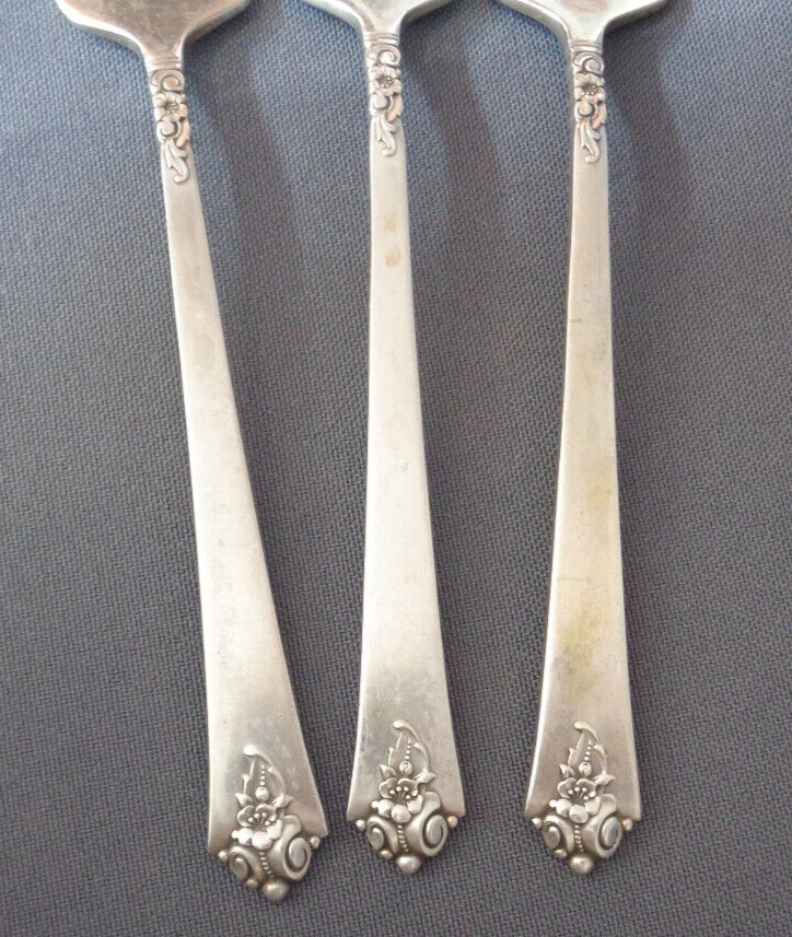 Vintage 1940s Royal Crest Castle Rose Sterling Silver Salad Forks ...