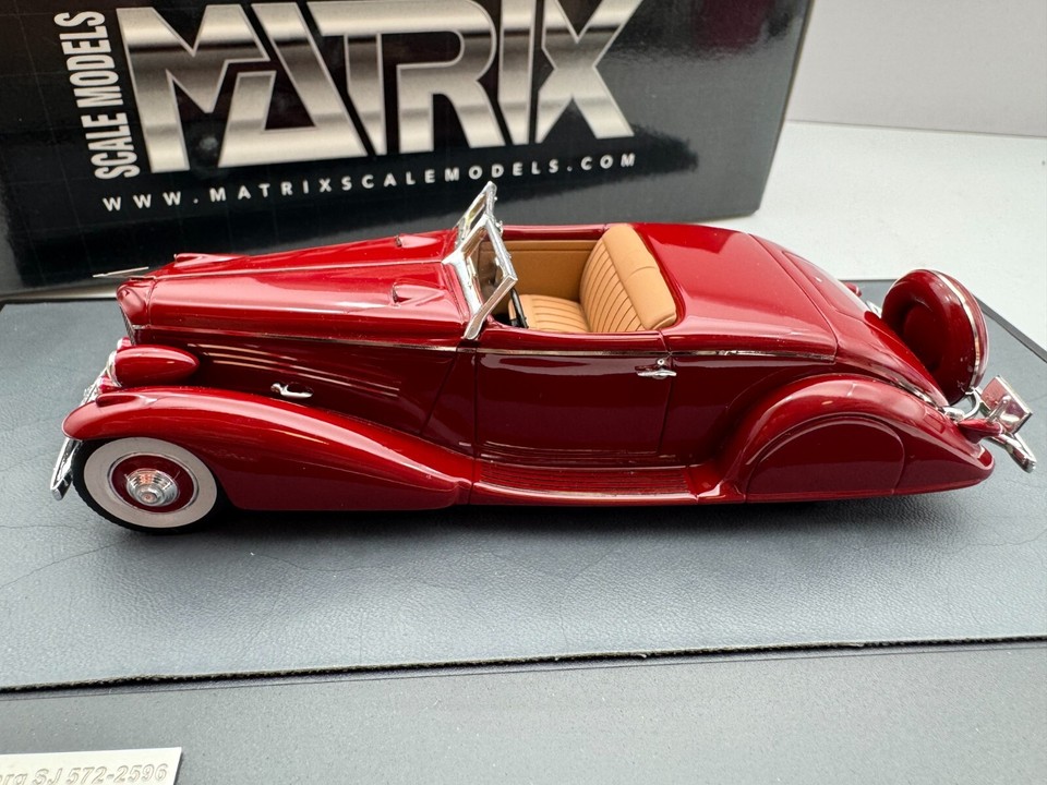 Duesenberg SJ Matrix 1/43 SWB 1935 Red #409 | eBay