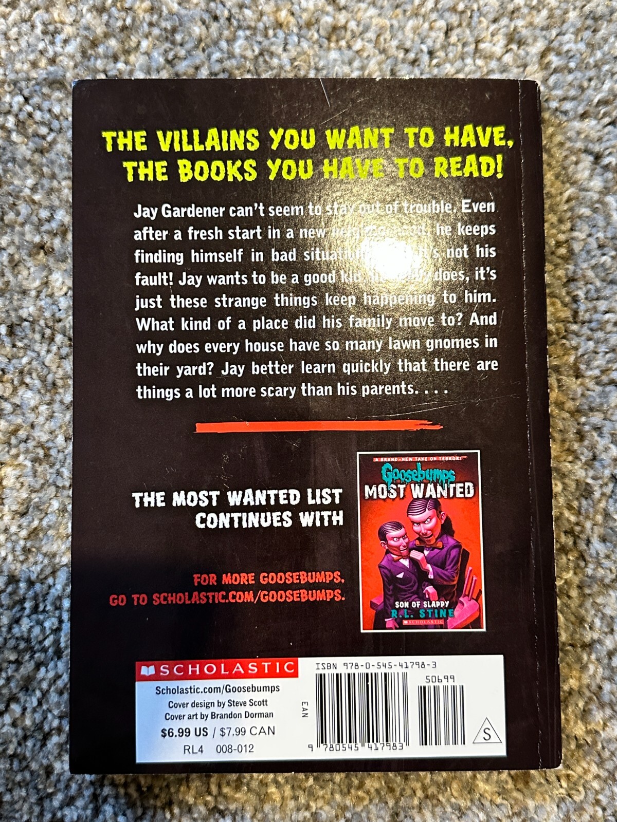 Planet of the Lawn Gnomes; Goosebumps Most Wan- paperback, R L Stine ...