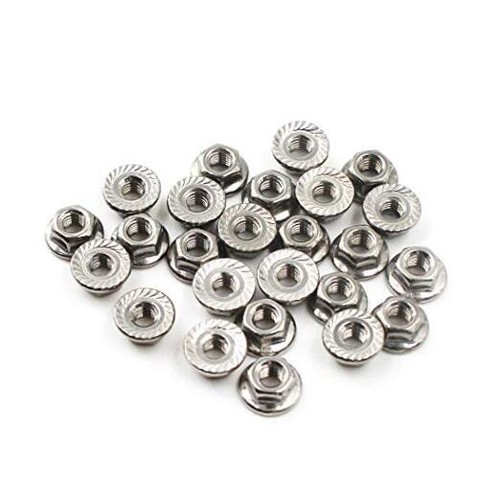 304 Stainless Steel Metric Flange M8 Nuts 8mm Hex Nut-25 Pack | eBay