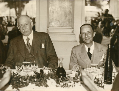 M. Mallarmé et M. André Koval lors d un banquet, 1935, Vintage silver print vint | eBay