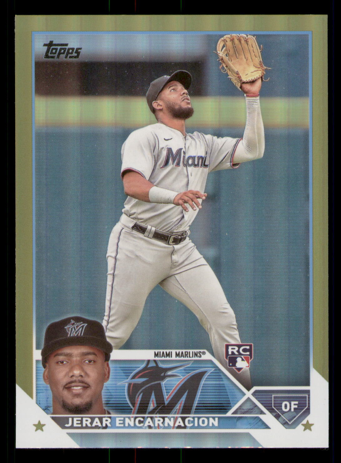 Jerar Encarnacion 2023 Topps: Gold Foil #318 RC Miami Marlins | eBay