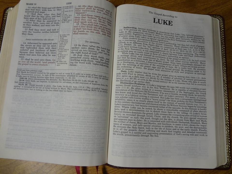 LIBERTY ANNOTATED STUDY BIBLE KJV 1988-JERRY FALWELL OLD TIME GOSPEL ...