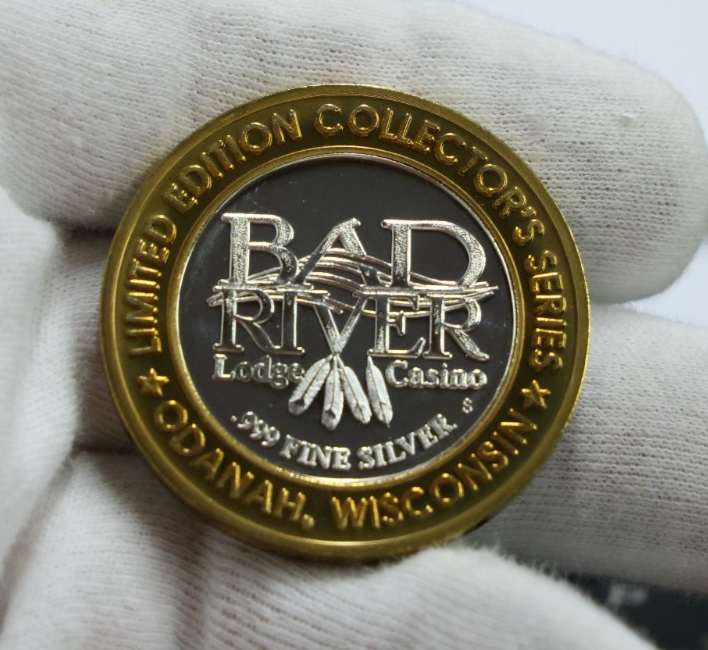 Vintage .999 Silver Collector Token Bad River Casino Odanah WI Casino ...