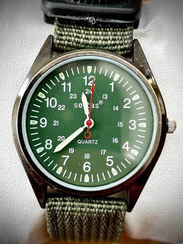 Military Field Watch - Men’s - Sottas - Compass On Strap - Good Battery ...