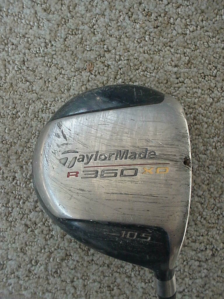 46.5 IN TAYLORMADE R360 XD 10.5 DRIVER GOLF CLUB LITTLE ROUGH W NEW ...