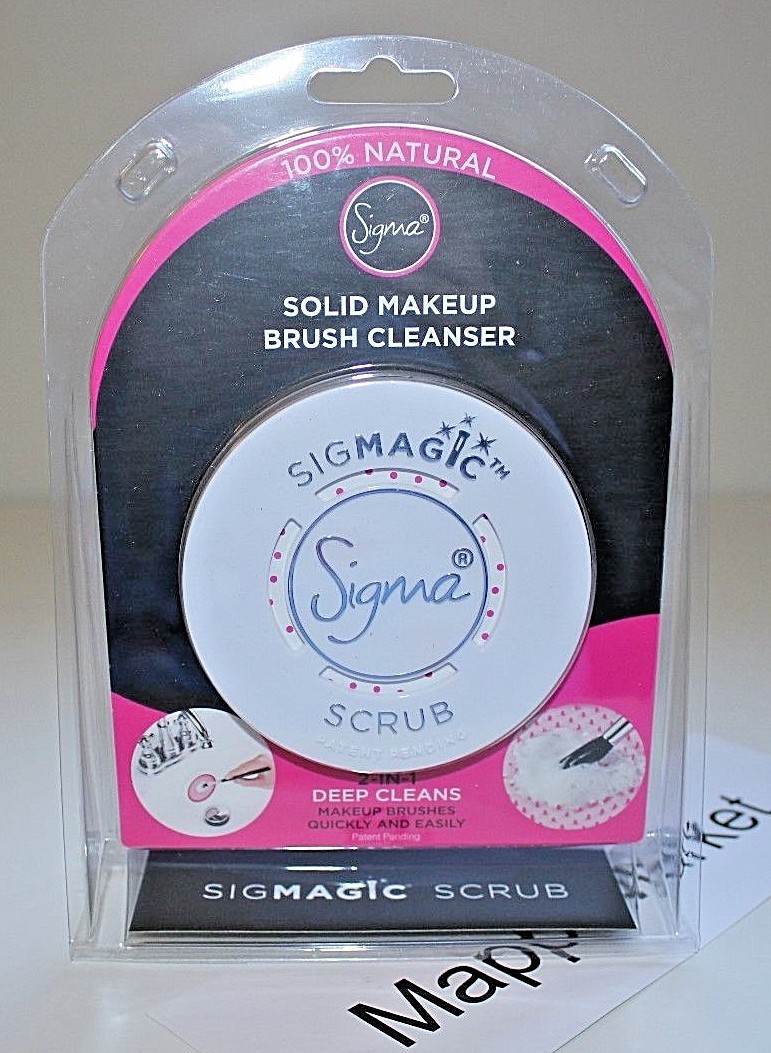 NIB Authentic SIGMA BEAUTY F10 Powder Blush Brush + SigMagic Scrub Duo ...