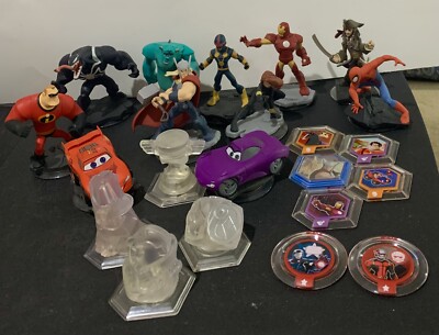 DISNEY INFINITY 22 PIECE LOT INCLUDING 11 FIGURES & 7 POWER DISCS | eBay