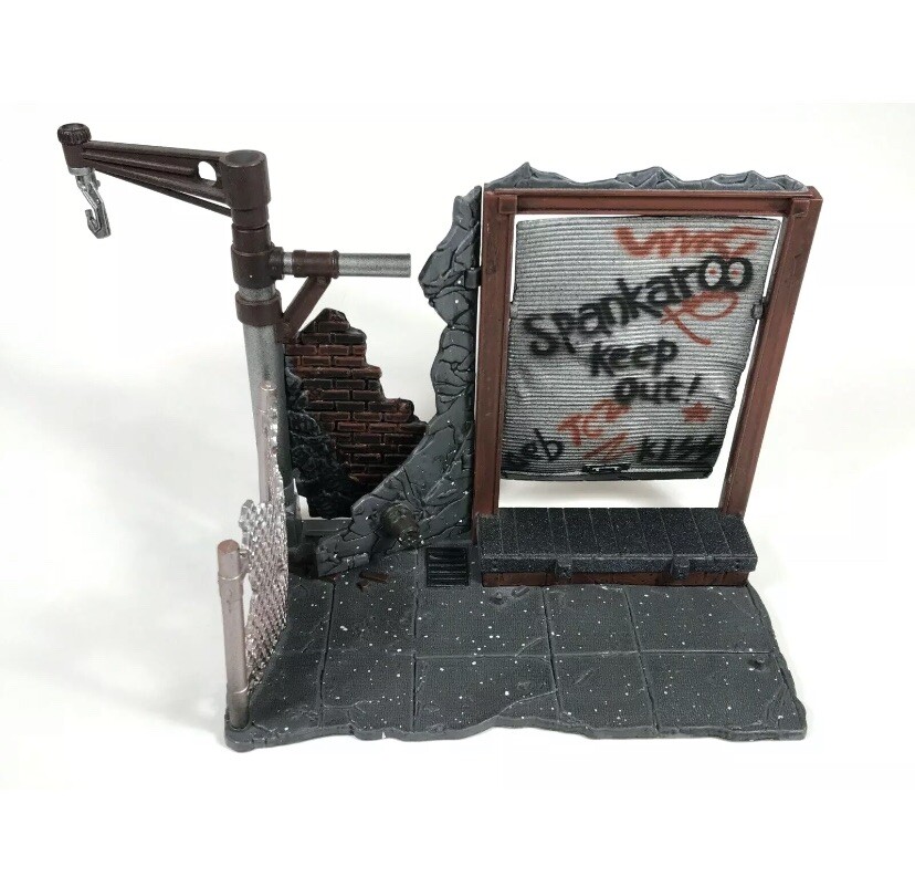 McFarlane Toys 1998 SPAWN ALLEY PLAYSET Backdrop Background Street ...