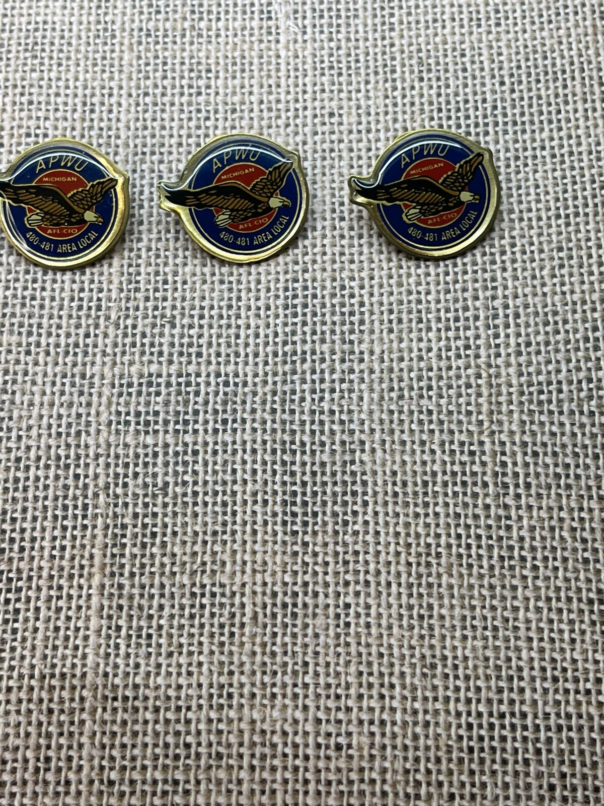 Lot of 3 USPS Post Office APWU Michigan AFL-CIO Union 480-481 Area ...