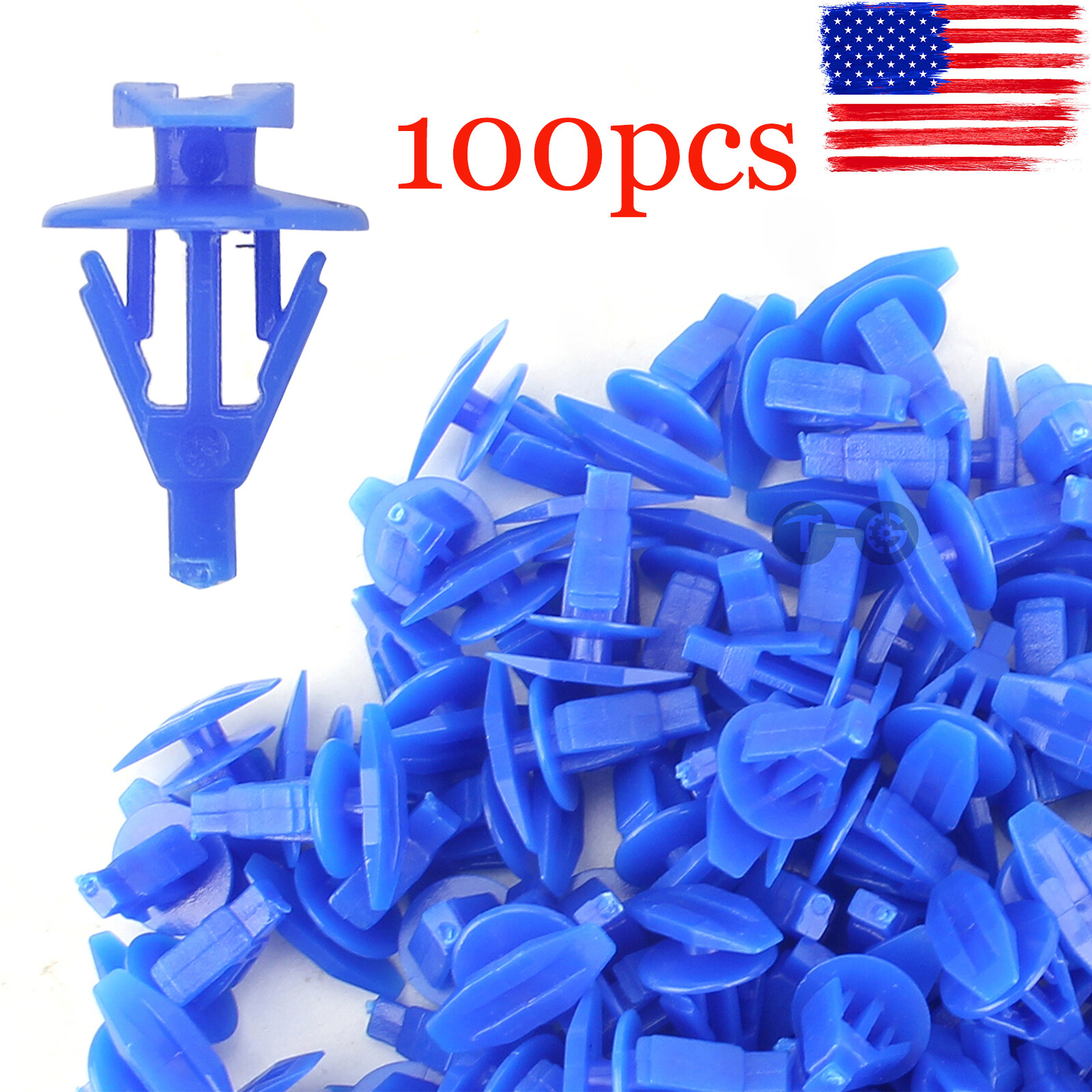 100x For Toyota Door Weatherstrip Retainer Clip Clips 10x6mm 67867 ...