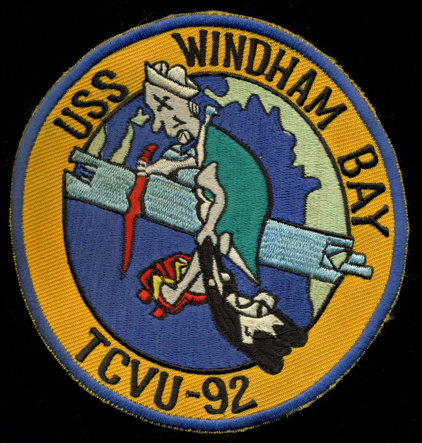 USN USS Windham Bay TCVU-92 Patch N-7 | eBay