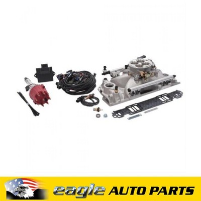 Chev 350 Early Engine Edelbrock Pro-Flo 4 EFI 4150 Injection Kit 450hp ...