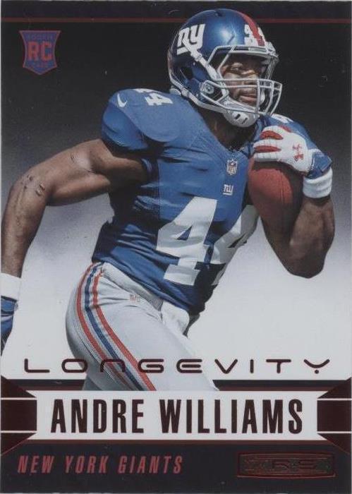 2014 Panini Rookies & Stars Longevity - Rookie Andre Williams #106 Ruby ...