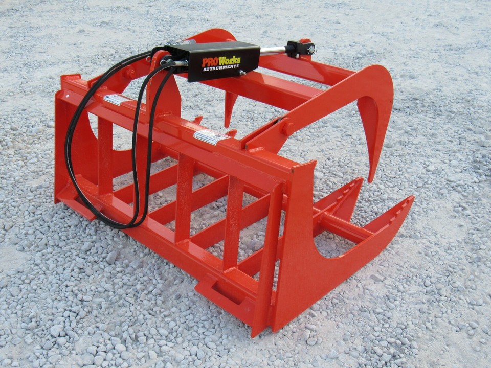 48" Root Rake Grapple Bucket Attachment Kubota Kioti Tractor Loader ...