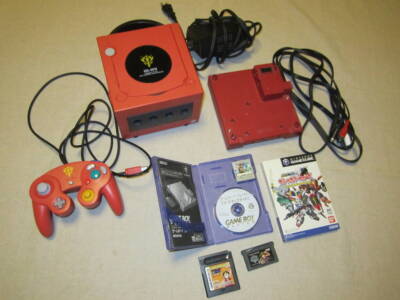 Nintendo Gamecube Gundam Char Limited Box Console Red Gameboy Player ...