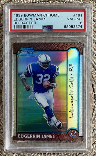 1999 Bowman Chrome - Edgerrin James #161 Refractor (RC) for sale online ...