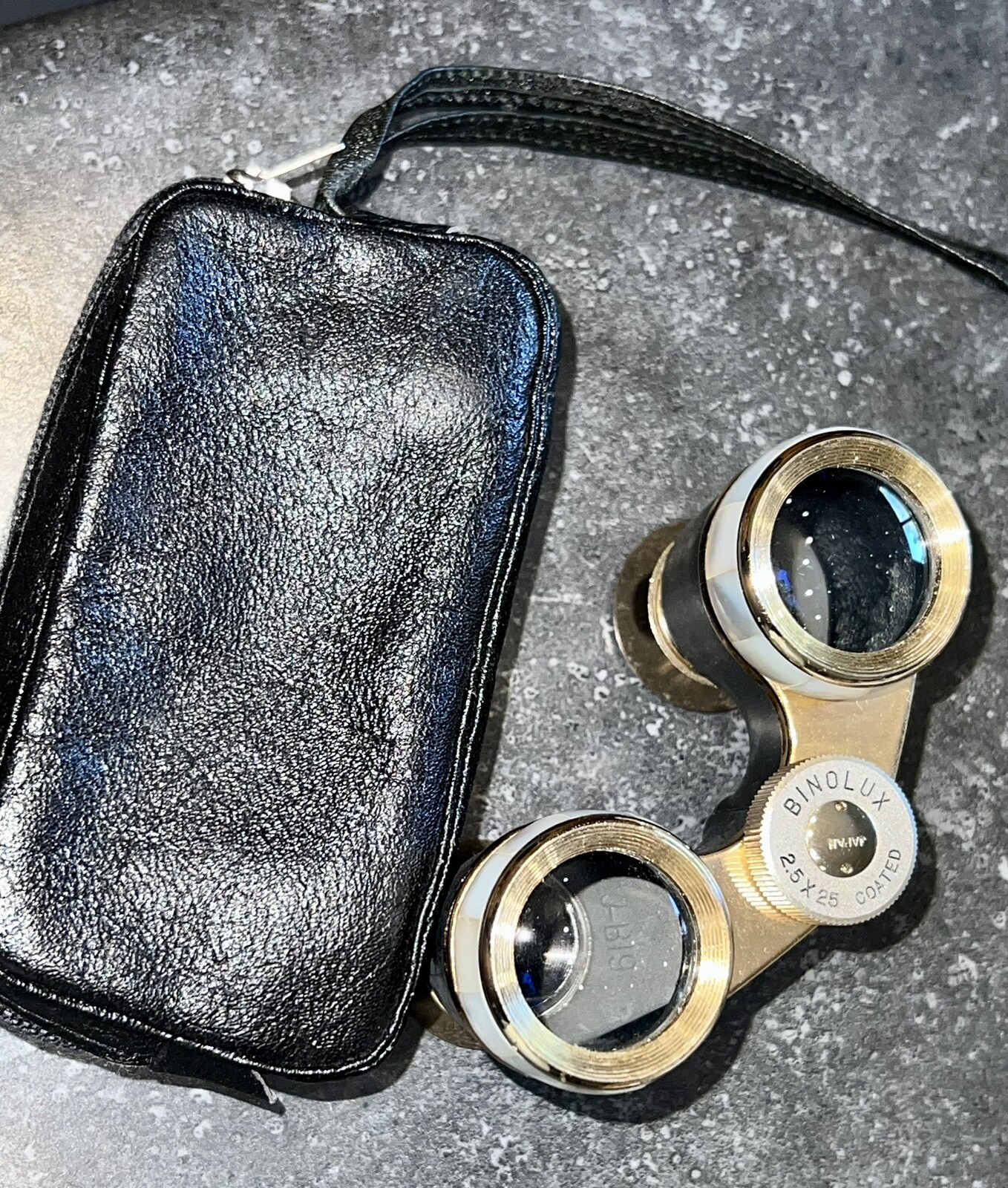 Vintage Binolux Mother of Pearl Brass Trim Opera Binocular Glasses | eBay