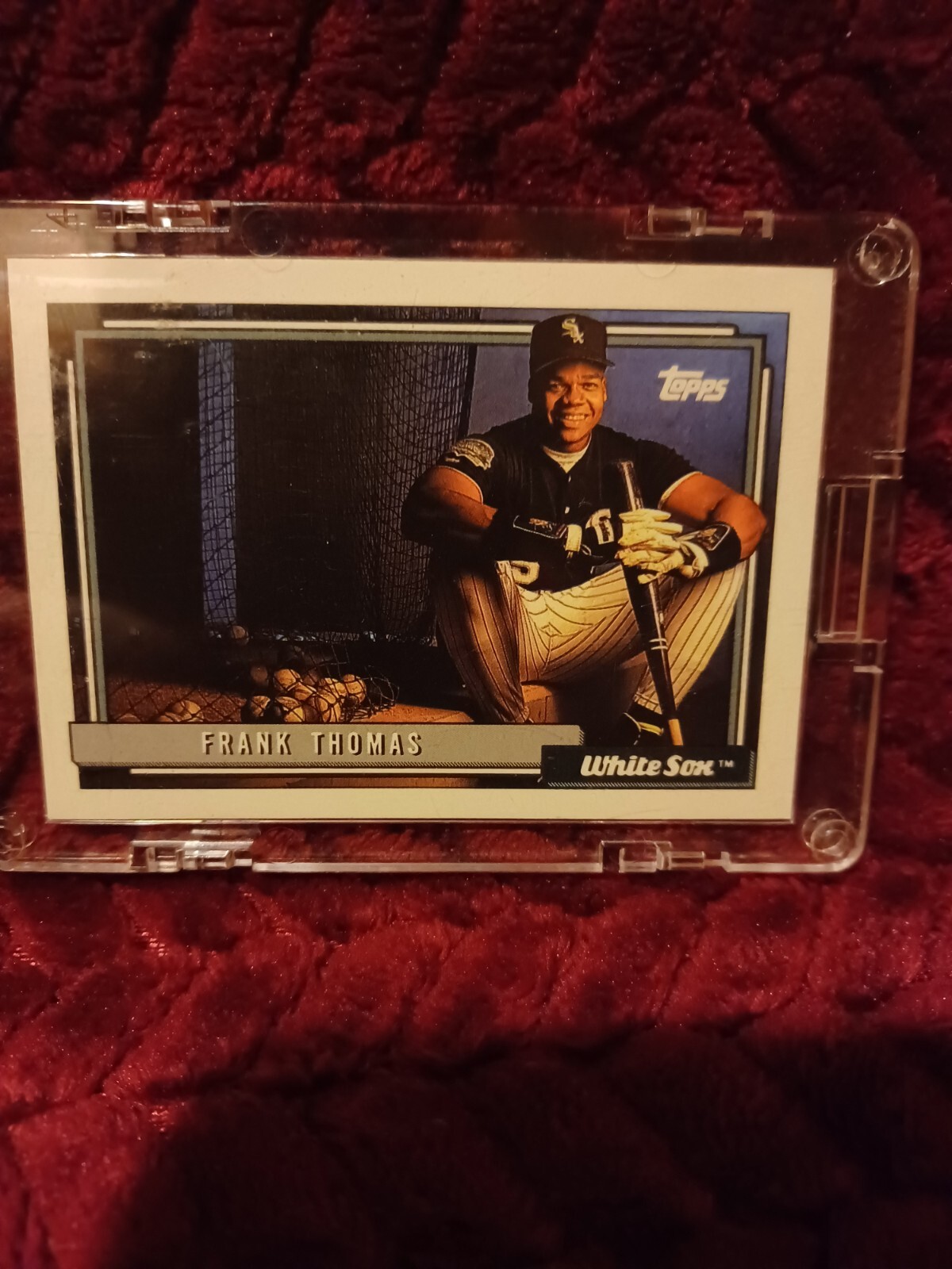 1992 Topps Frank Thomas 555 - Blank Back error card | eBay