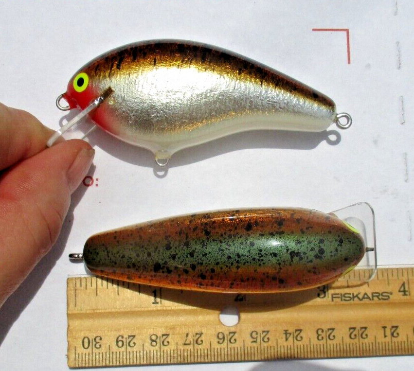 1ct "NATURAL" Bagley BB3 CLONE 3.5" SQUARE BILL CRANKBAIT Balsa Wood Bass Baits | eBay