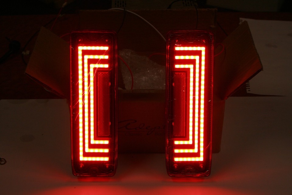 NEW STYLE 67-72 Chevy C10 Pickup Blazer TAIL LIGHT SET LED SEQUENTIAL ...