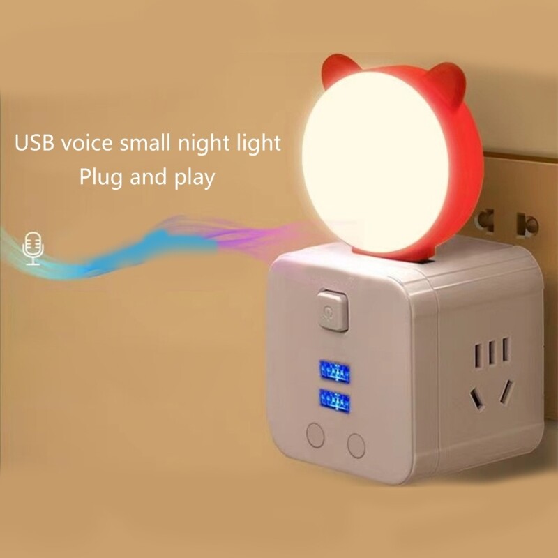 Mini Led Night Light USB Connection Voice Control Birthday Festival ...