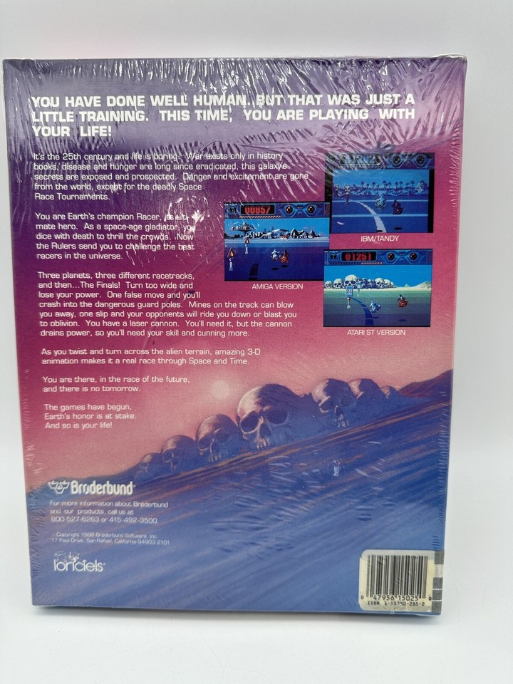 Space Racer for Atari ST by Broderbund Software - vintage video game ...