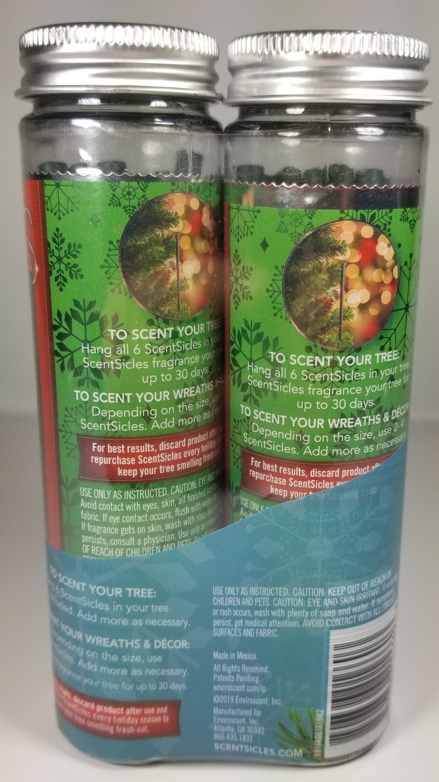 4 X ScentSicles 6pk Tree Scent Sticks White Winter Fir Scented ...