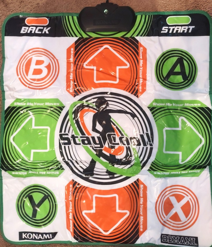 Konami Stay Cool Wired DDR Dance Dance Revolution Game Pad For Xbox 360 ...