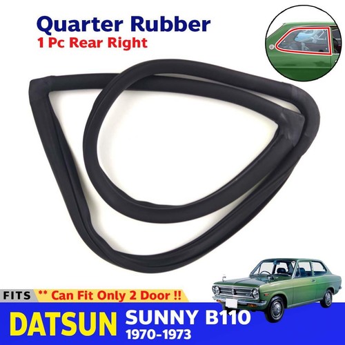 Fits Datsun Nissan Sunny B110 2D Sedan 1970-73 Window Quarter Rubber ...