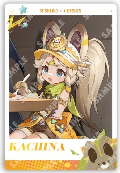 Genshin Impact x Sushiro ~ Limited Metallic Promo Card Collection | eBay