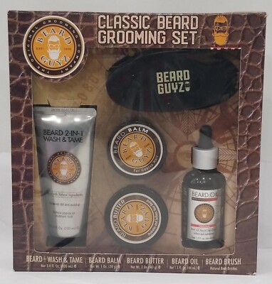 Beard Guyz Classic Beard Grooming Set, Shaving And Hygiene Complete Set ...