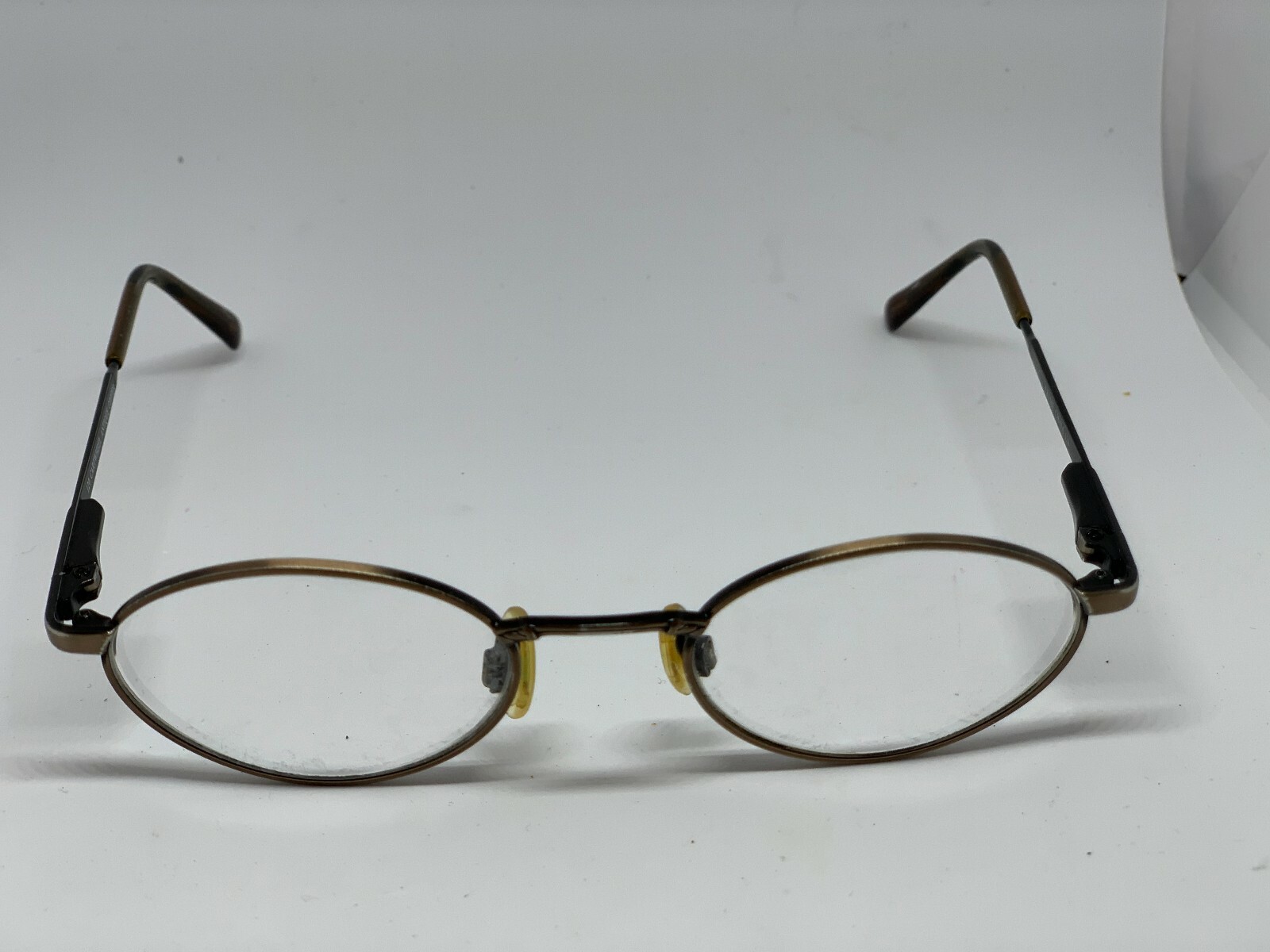 Antique copper Eyeglasses w clip on sun lenses CARTWHEEL 44 120 44-18 ...
