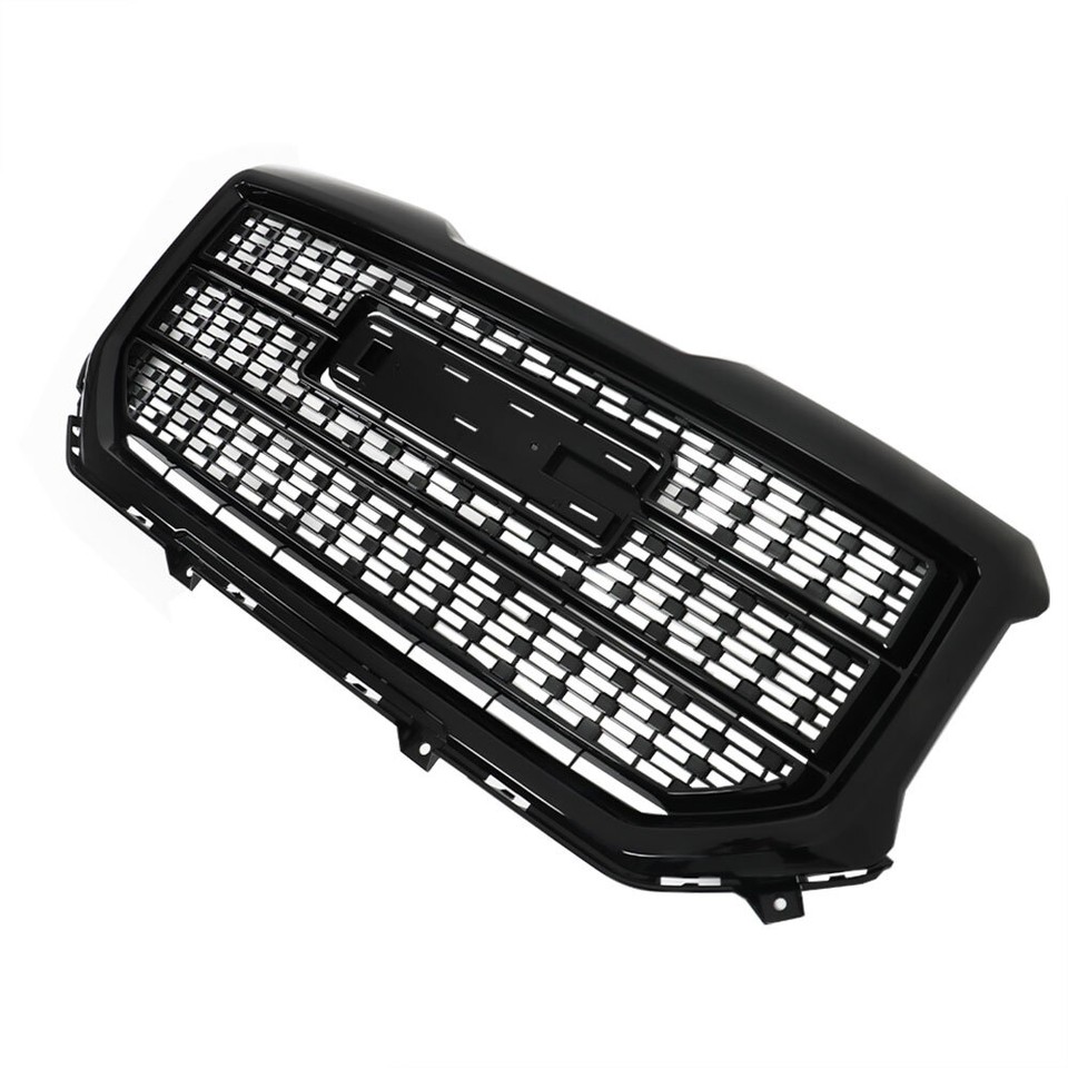 NEW Front Bumper Grille Mesh Grill For 2016 2017 2018 GMC Sierra 1500 ...