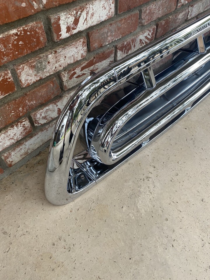 57 Chevy Pickup Truck Chrome Steel Front Grill Grille Assembly ...