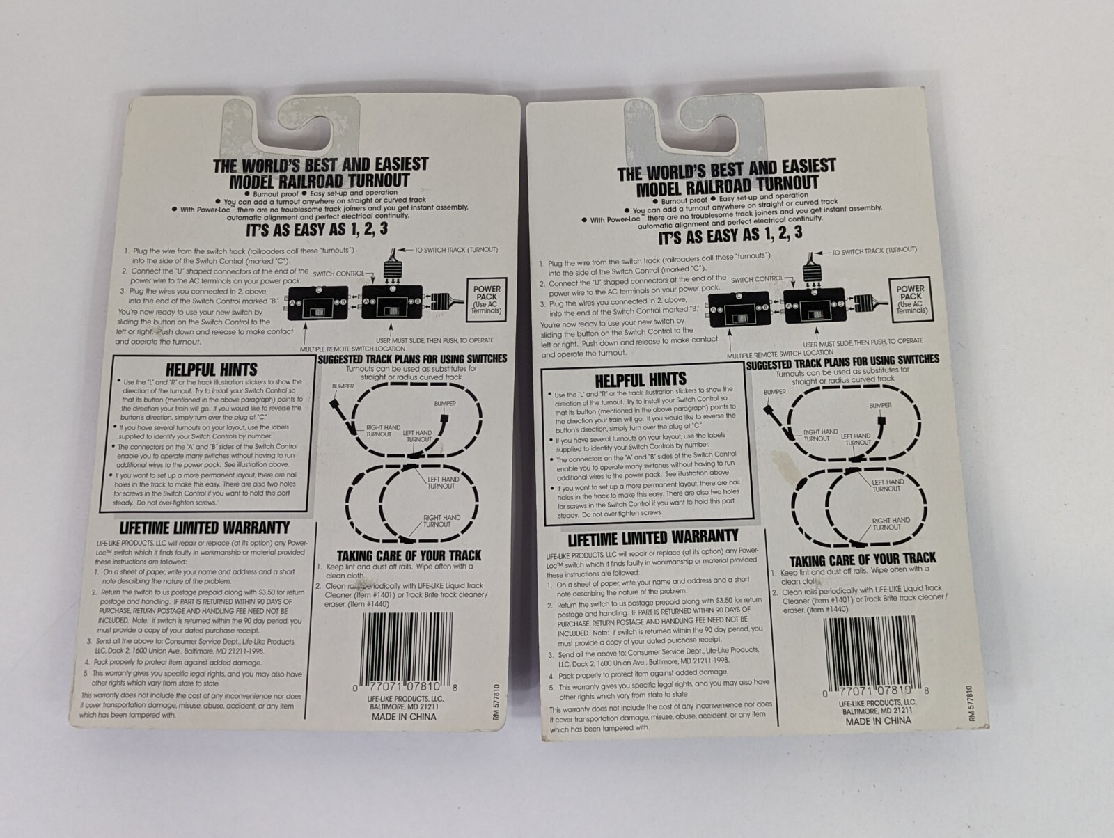 2-LOTS Life-Like Trains N Gauge Nickel Silver Power-Lot Right Hand ...