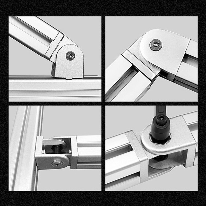 Zinc Alloy Hinge Pivot Connector For Aluminum Extrusion Profile Glass ...