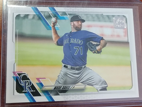 2021 Topps Series One Wade Davis card # 206 Colorado Rockies | eBay