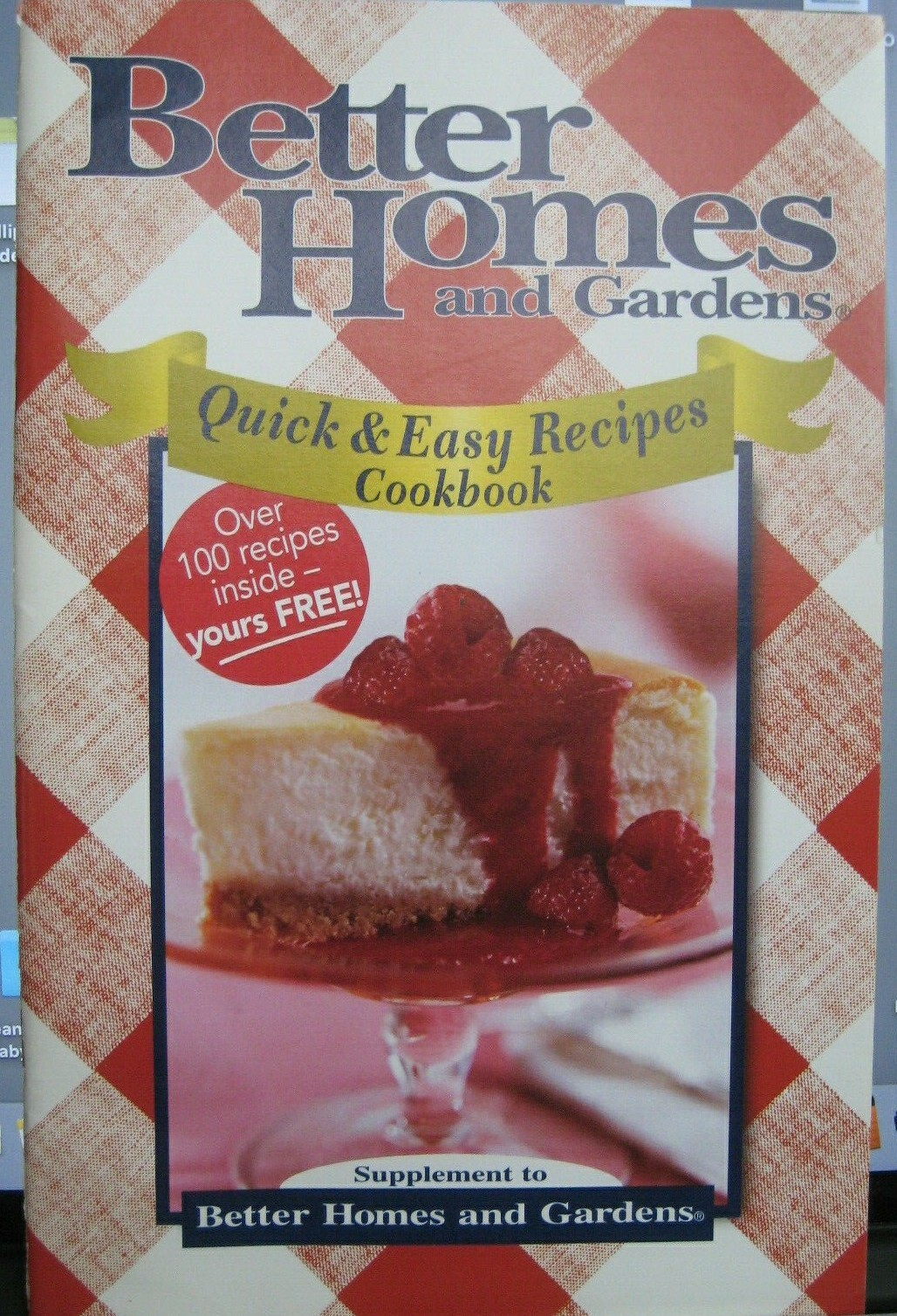 BETTER HOMES AND GARDENS QUICK & EASY RECIPES COOKBOOK | eBay